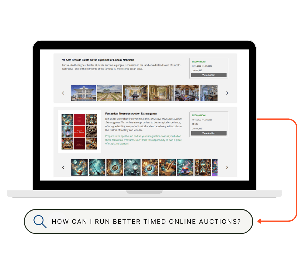 Timed Online Auction Software to Run Your Auction Your Way